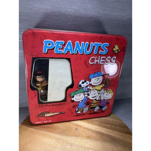 USAopoly | Games | Peanuts Charlie Brown Lucy Snoopy Chess Set In Red ...